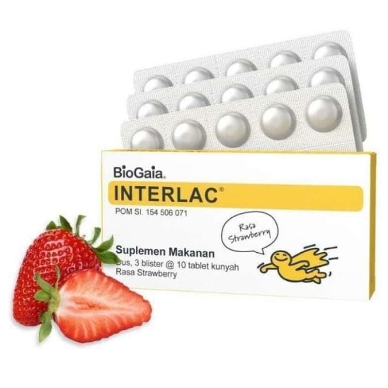 Jual Interlac Probiotik Tablet Kunyah - Strawberry di Seller Fantasy ...