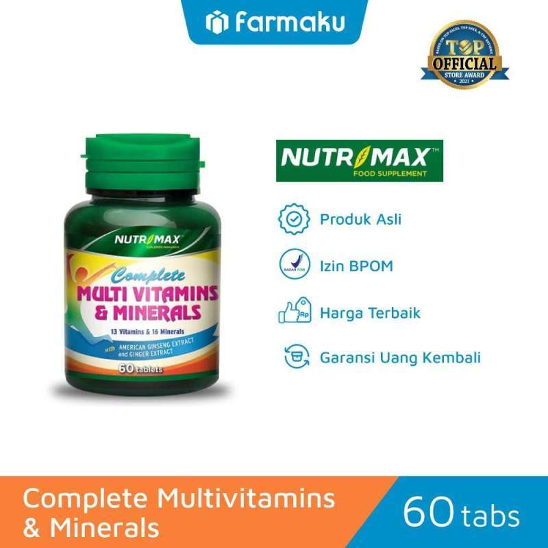 Promo Nutrimax Complete Multivitamins & Minerals Multivitamin [60 ...