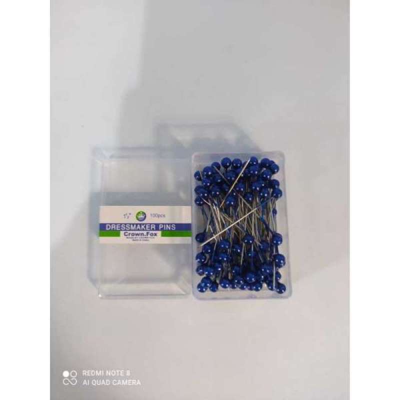 Jual Jarum Pentul Crown Fox 1,5 Inch Biru *Original Product* di Seller ...