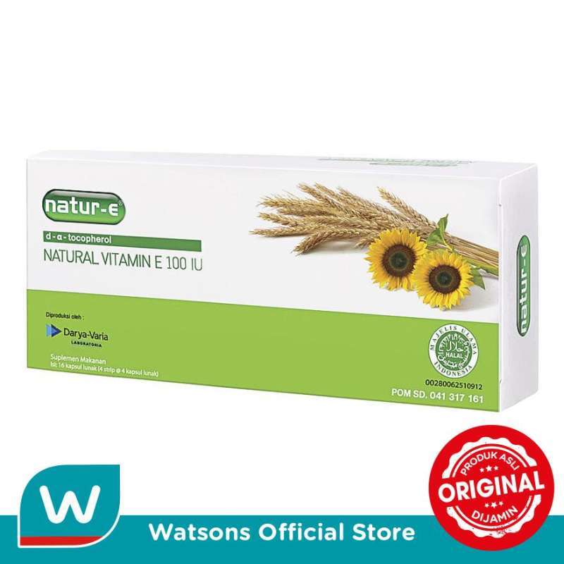 Jual Natur-e 100 Iu Suplemen Kesehatan [16 Soft Capsule] Di Seller ...