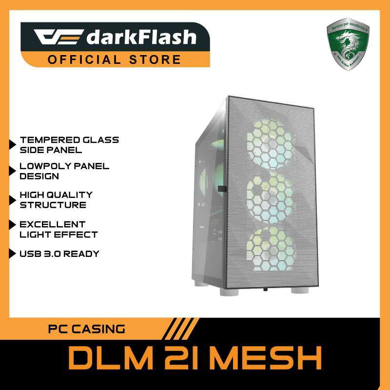 Jual darkFlash DLM21 Mesh M-ATX PC Casing [No Fan] di Seller darkFlash ...