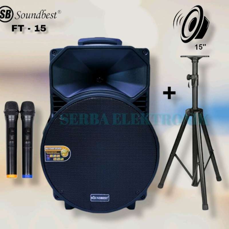 Jual Speaker Aktif Portable 15 Inch Soundbest Ft 15 Original Bluetooth