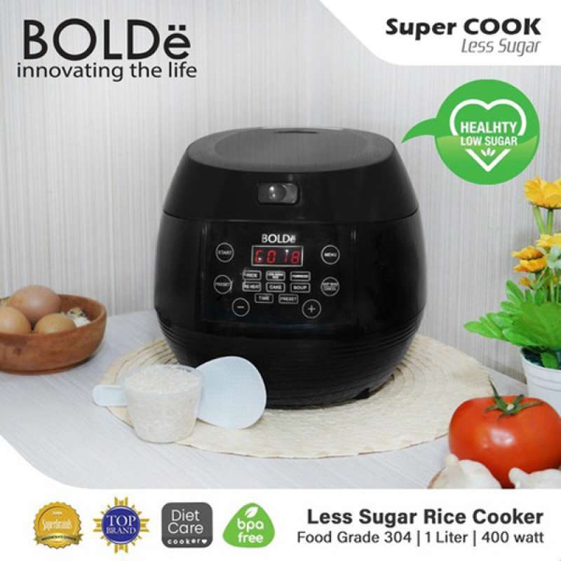 Promo BOLDE SUPER COOK LESS SUGAR 1 LITER - RICE COOKER DIGITAL RENDAH ...