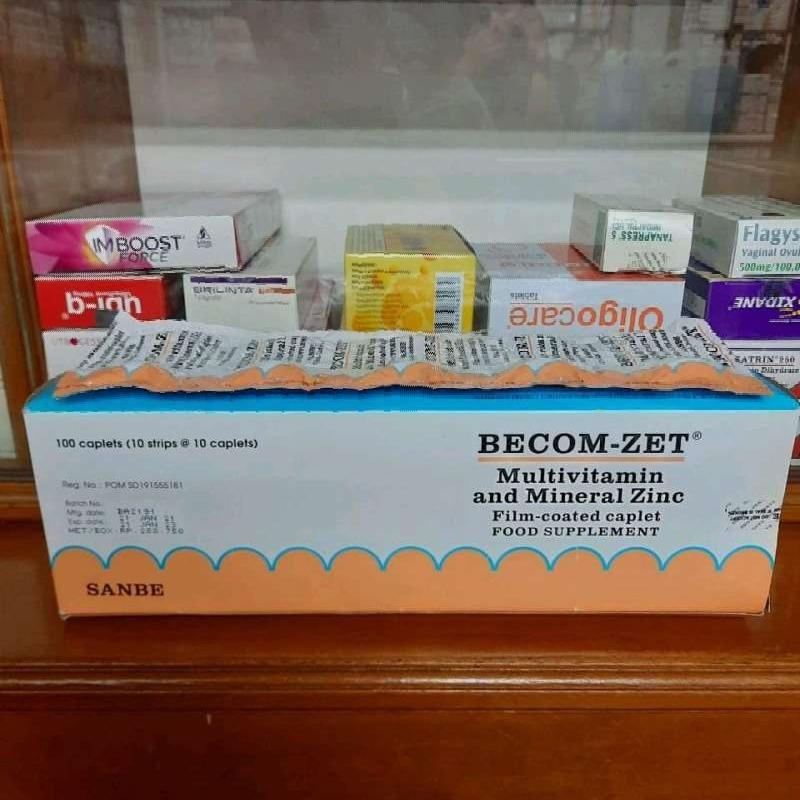 Promo BECOM ZET Strip (10 Tablet) ORIGINAL - MULTIVITAMIN, MINERAL ...