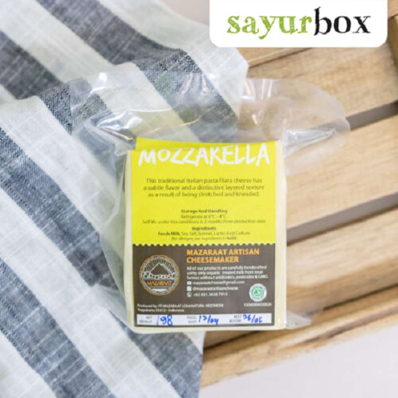 Jual Mazaraat Mozzarella Cheese 190 gram Sayurbox - JKT di Seller ...