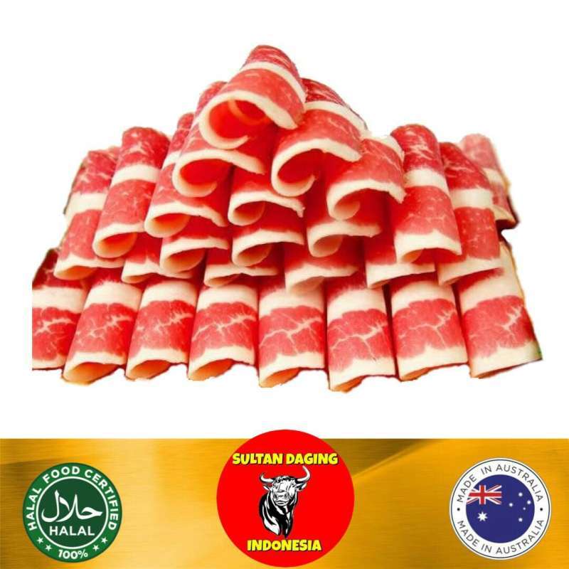 Promo BRISKET SLICE SAPI 500 GRAM IMPORT DARI AUSTRALIA/ SLICE BEEF ...