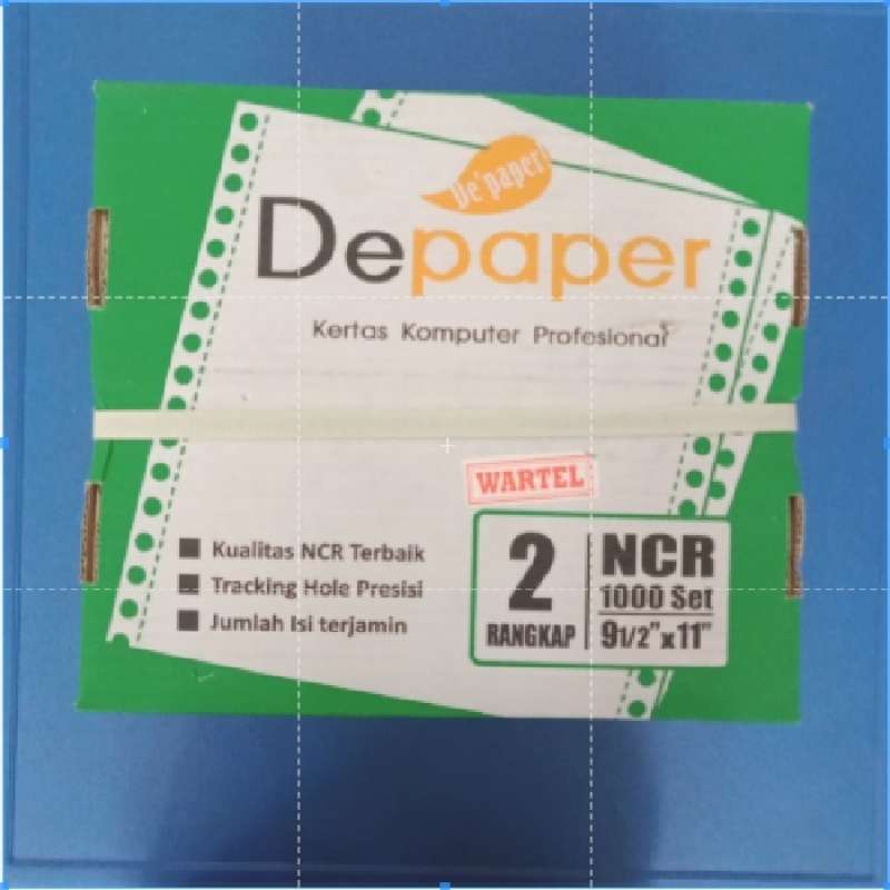 Jual Continuous Form 2 ply Wartel (Bagi 4 ) 9.1/2 x 11 l 1000 set Putih ...