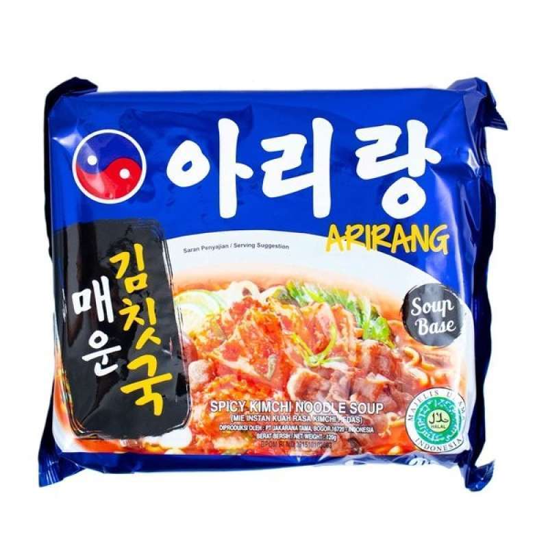 Jual ARIRANG Mie Kuah Rasa Kimchi Pedas - Korean Spicy Hot Kimci Noodle ...