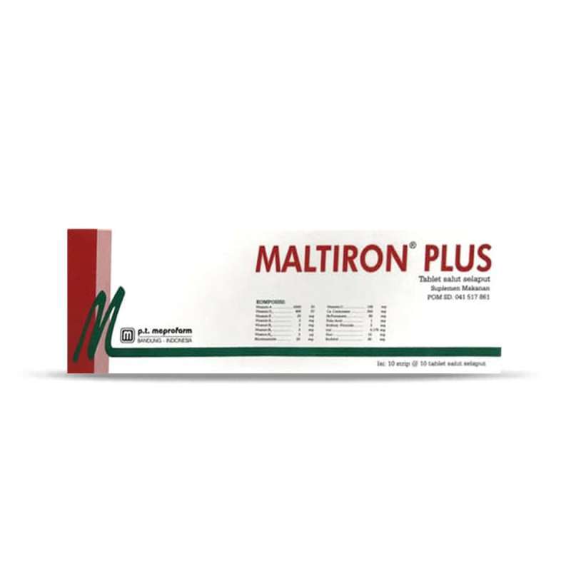 Jual Maltiron Plus Tab 1 strip di Seller Apotek Farmaku Tomang ...