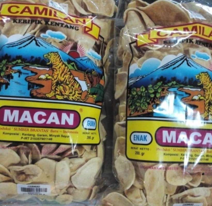 Jual Keripik Kentang Cap Macan - Khas Batu Di Seller Unsa - Klojen ...