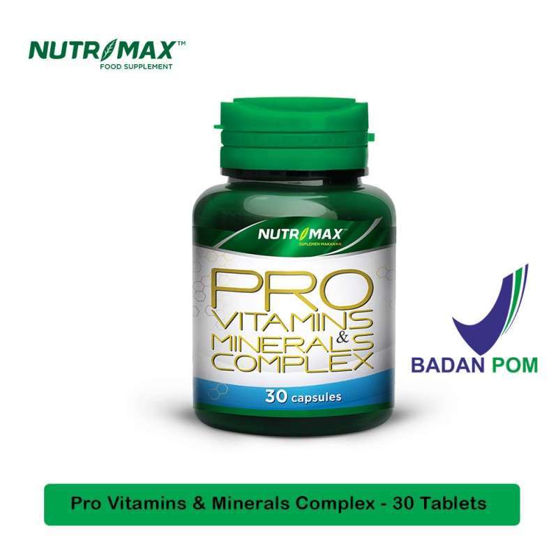 Jual Nutrimax Pro Vitamins And Minerals Complex 30 Tablet Di Seller