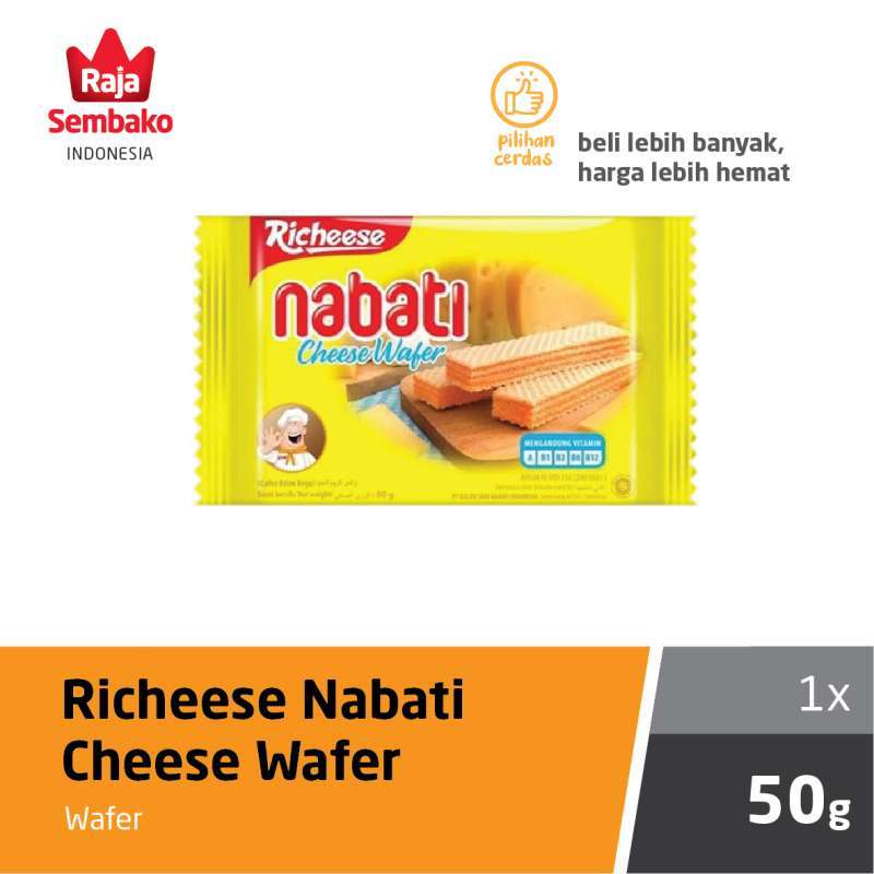 Promo Richeese Nabati Wafer Keju 50 Gr Diskon 10% Di Seller Raja ...