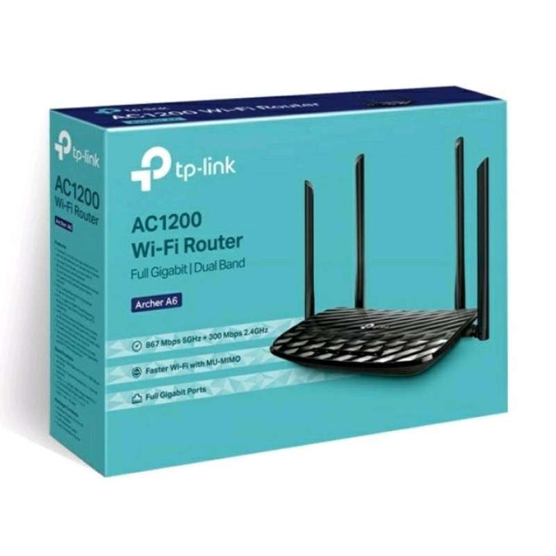Jual TP-LINK Archer A6 Wireless AC1200 MU-MIMO Gigabit Router di Seller ...