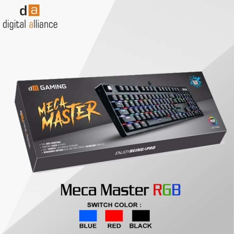 Promo Digital alliance Meca Master RGB Blue Switch -Keyboard Gaming ...