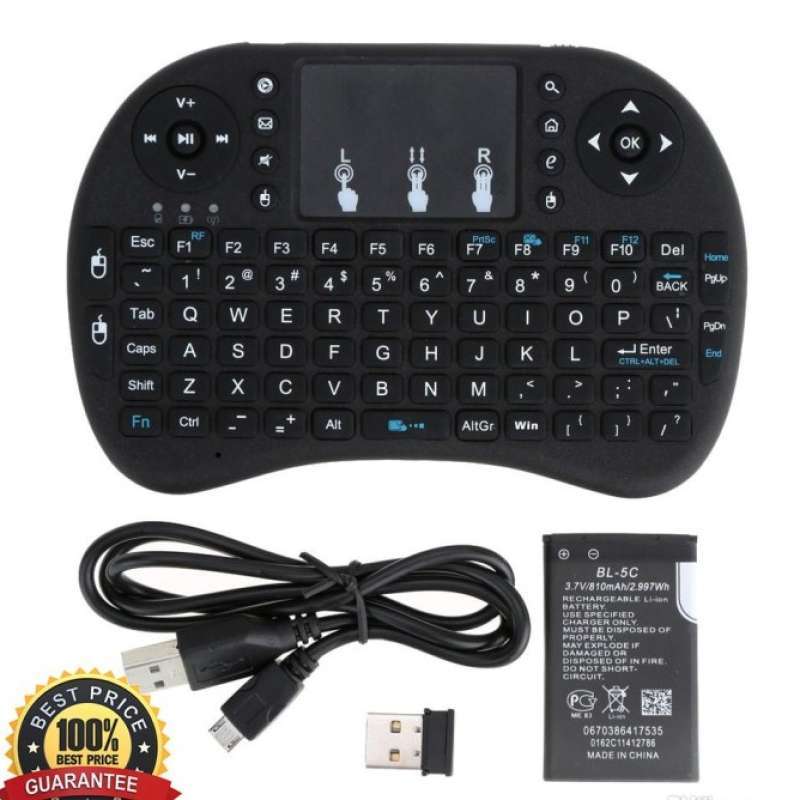 Jual i8 Wireless Mini keyboard 2.4 Ghz with 3 Backlite Colors di Seller ...