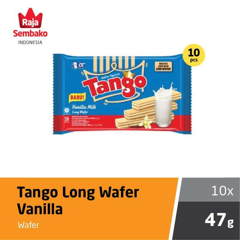 Jual Tango Long Wafer Vanilla 1pack 10 X 47gr Di Seller Raja Sembako ...