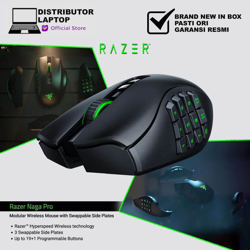 Jual Razer Mouse Naga Pro-Wireless - Gaming Mouse di Seller BestieHape ...