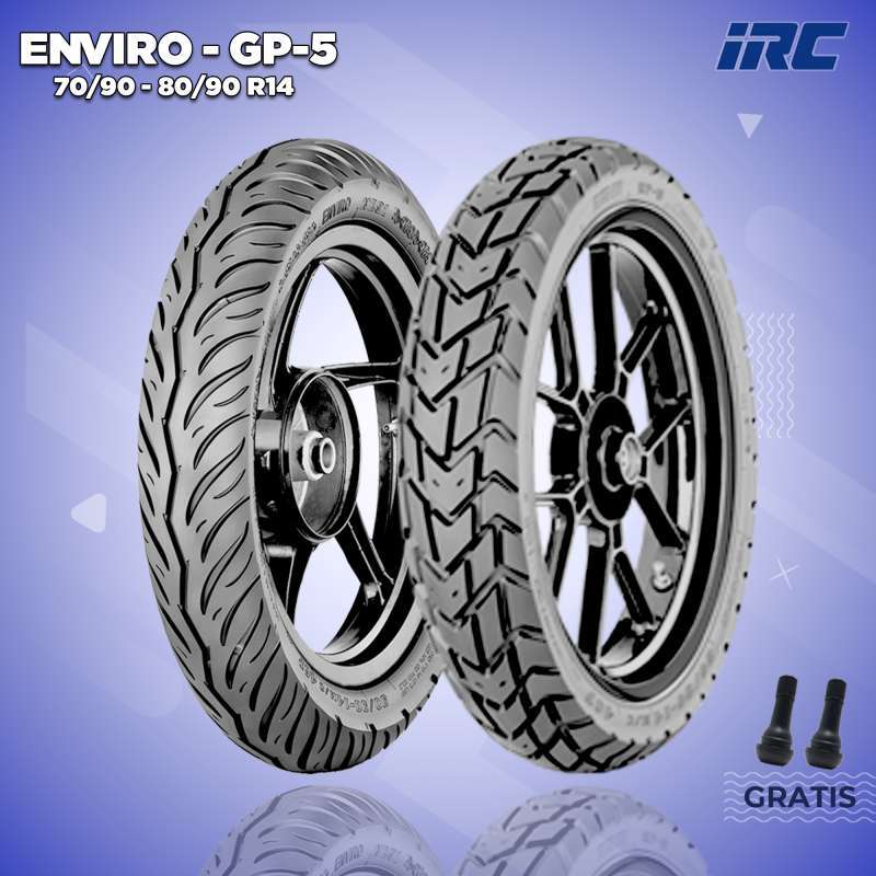 Promo Paket Ban Motor Matic // IRC ENVIRO 70/90 - GP5 80/90 Ring 14 ...