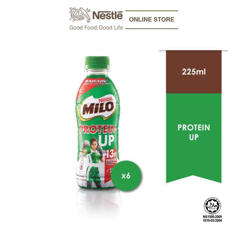 Jual Nestle MILO® ProteinUp Chocolate Malt 225ml x6 bottles, ExpDate ...