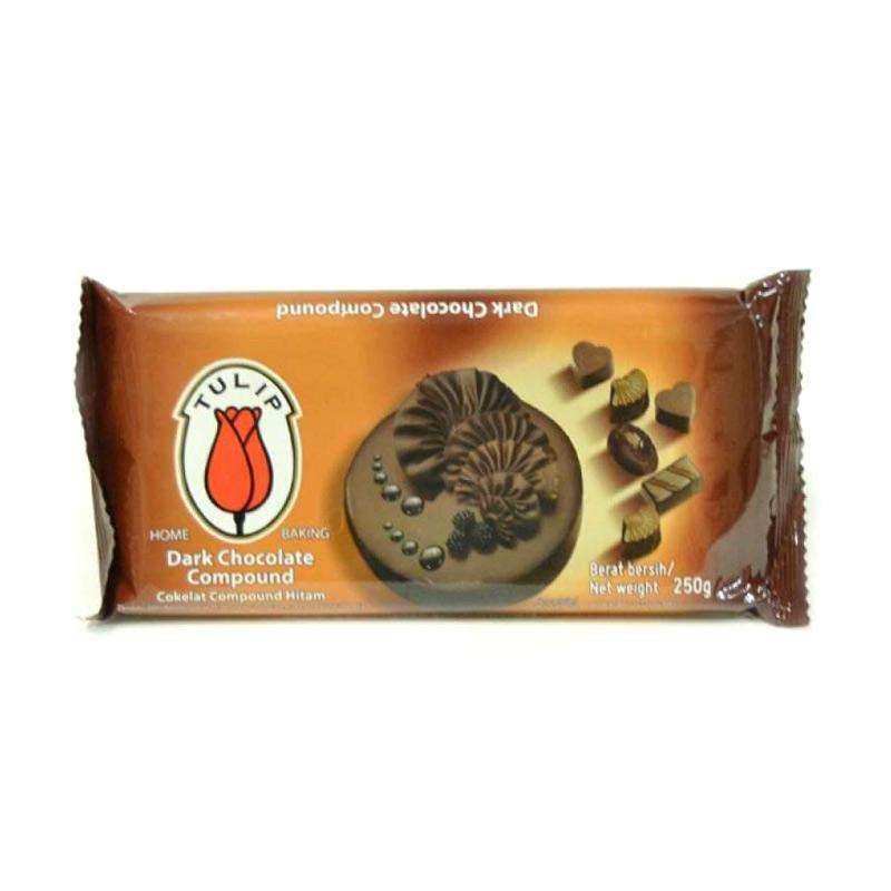 Promo Tulip Dark Compound Crs Sachet [250 g] Diskon 2% di Seller Halo ...