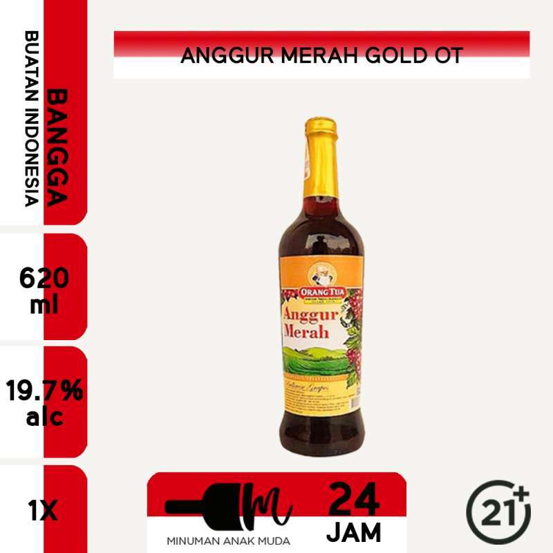 Jual Anggur Merah Cap Orang Tua Gold 620ml / Amer OT Gold di Seller ...