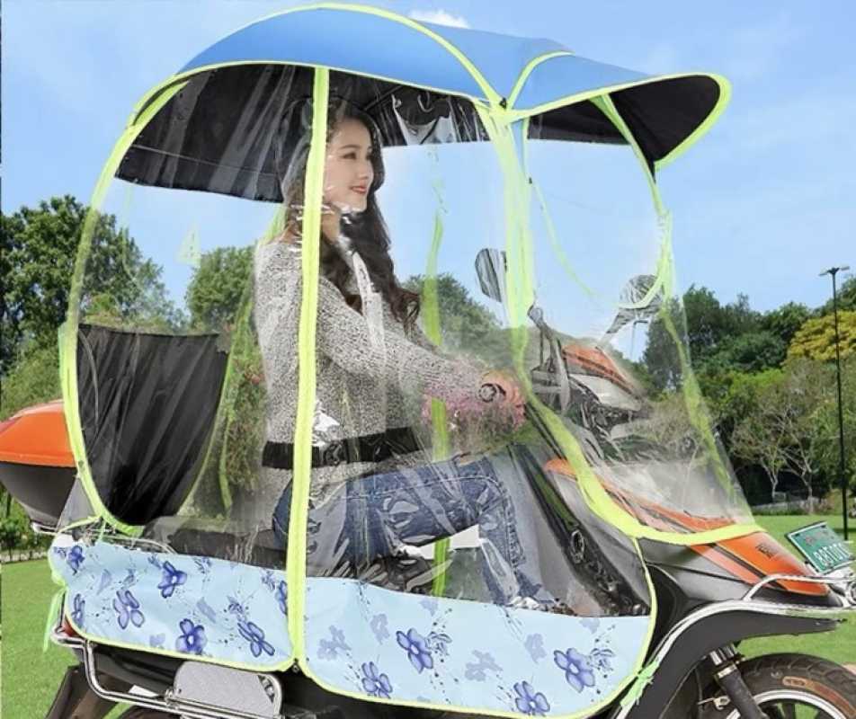 Jual Payung Motor Full Tirai Kanopi Motor Full Cover Anti Hujan Anti ...