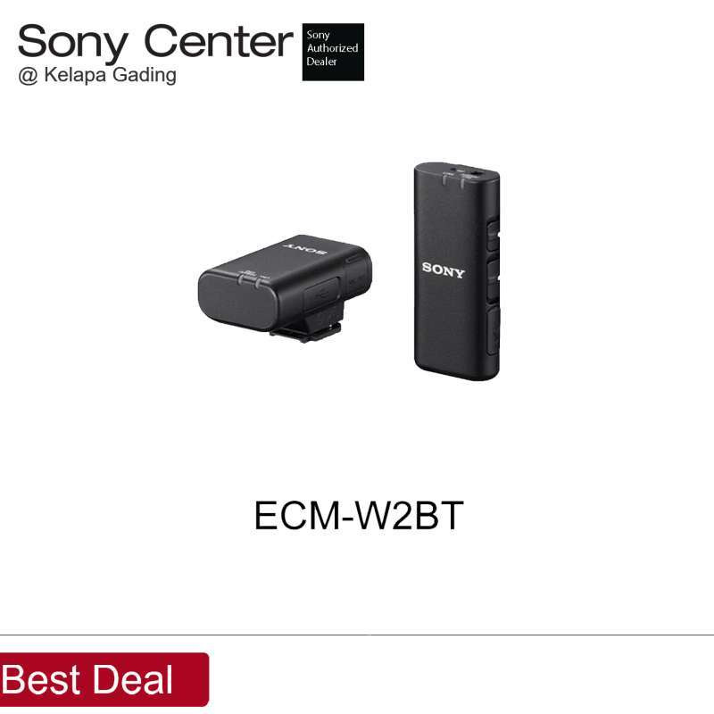Jual SONY Original ECM-W2BT Mikrofon nirkabel yang ideal untuk vlogging di Seller SONY Center ...