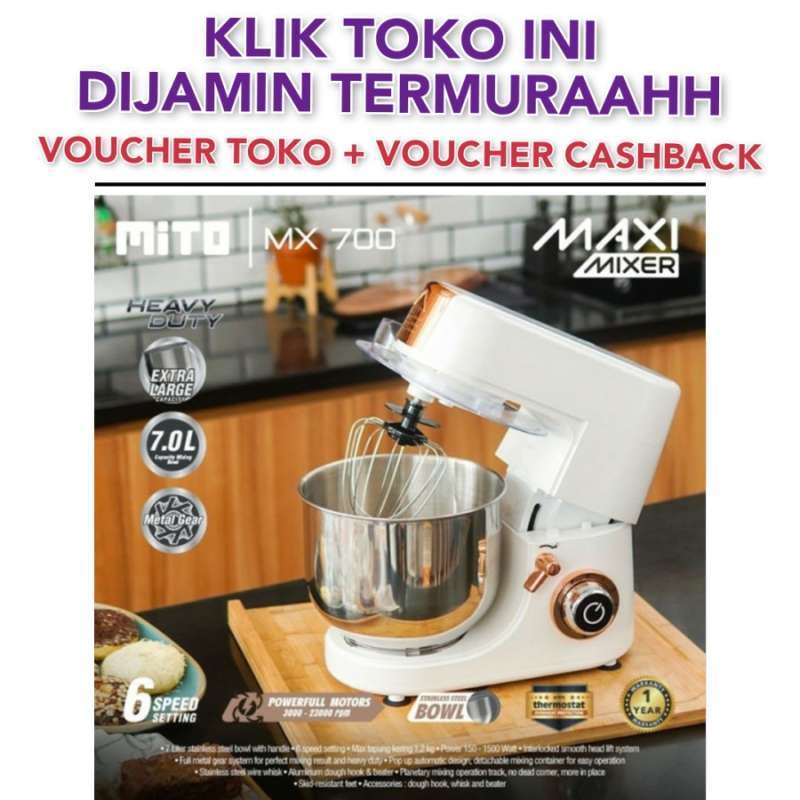 Promo Mito Standing Mixer Maxi Mixer Mx700 Mx 700 Mx-700 Garansi Resmi ...