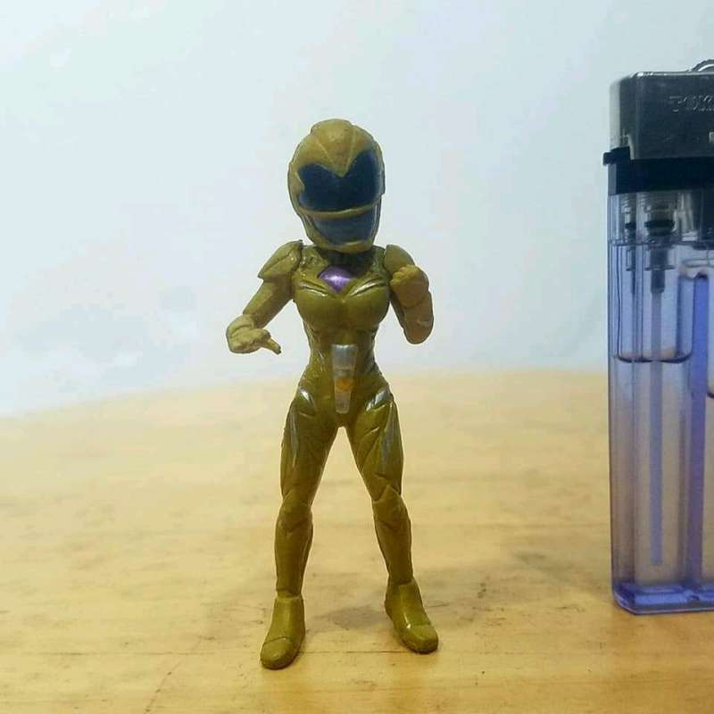 Jual Mainan Statue Figure Power Ranger Yellow Mmpr Mighty Morphin Power ...