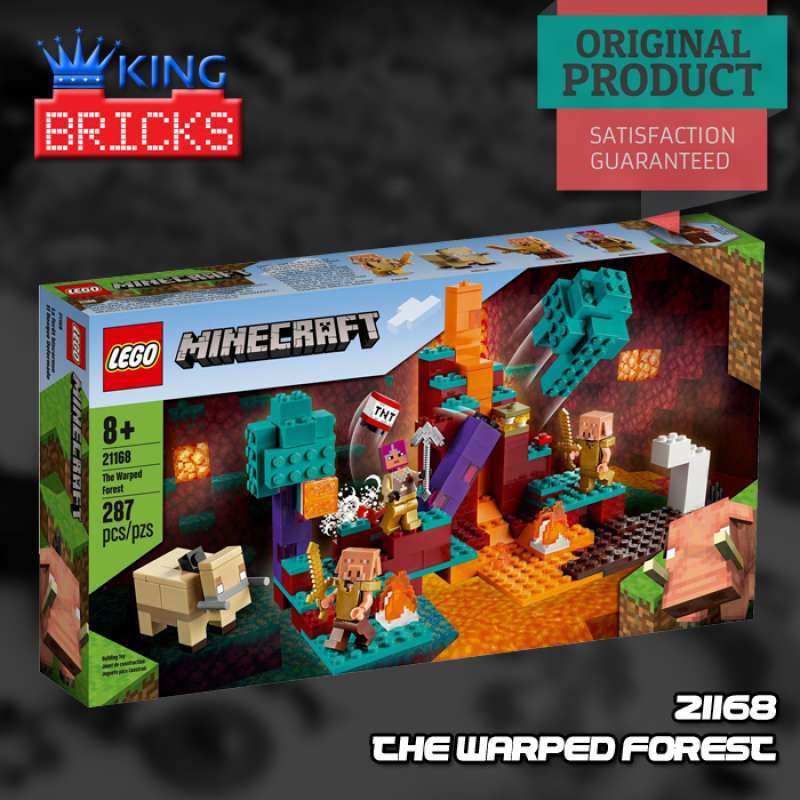 Jual Lego Minecraft 21168 The Warped Forest di Seller KINGBRICKS ...