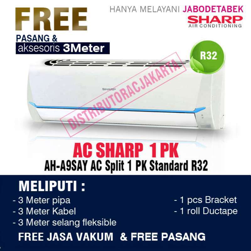 Jual AC SHARP 1/2PK - 3/4PK - 1PK tipe AH A- SAY thailand di Seller ...