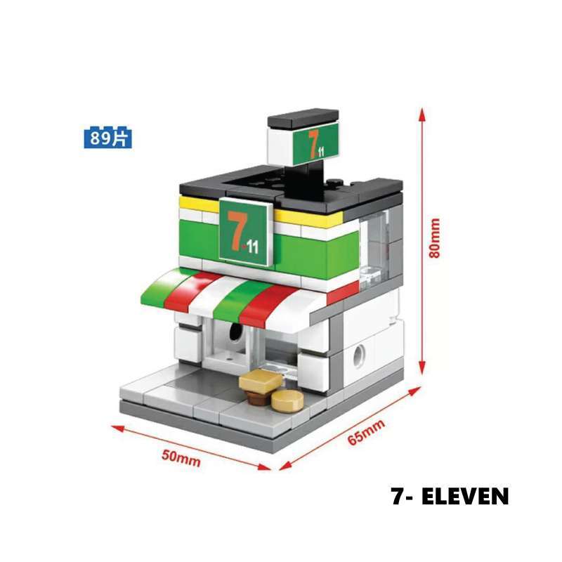 Jual Lego Bricks Sembo Block Mini World Fast Food Version Balok Susun ...