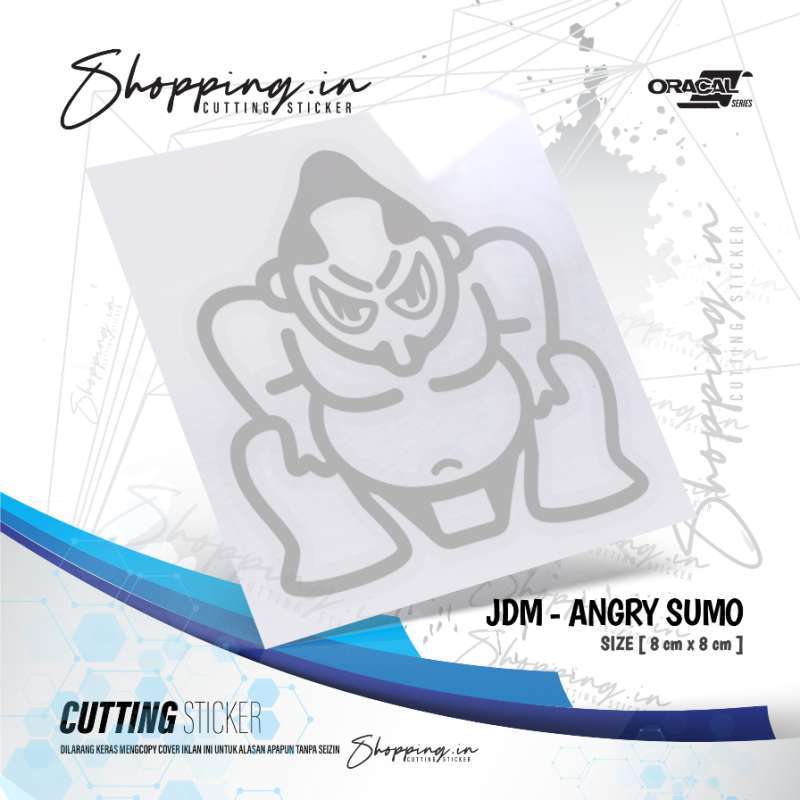 Jual Sticker JDM Angry Sumo | Cutting Stiker JDM Angry Sumo | Angry ...