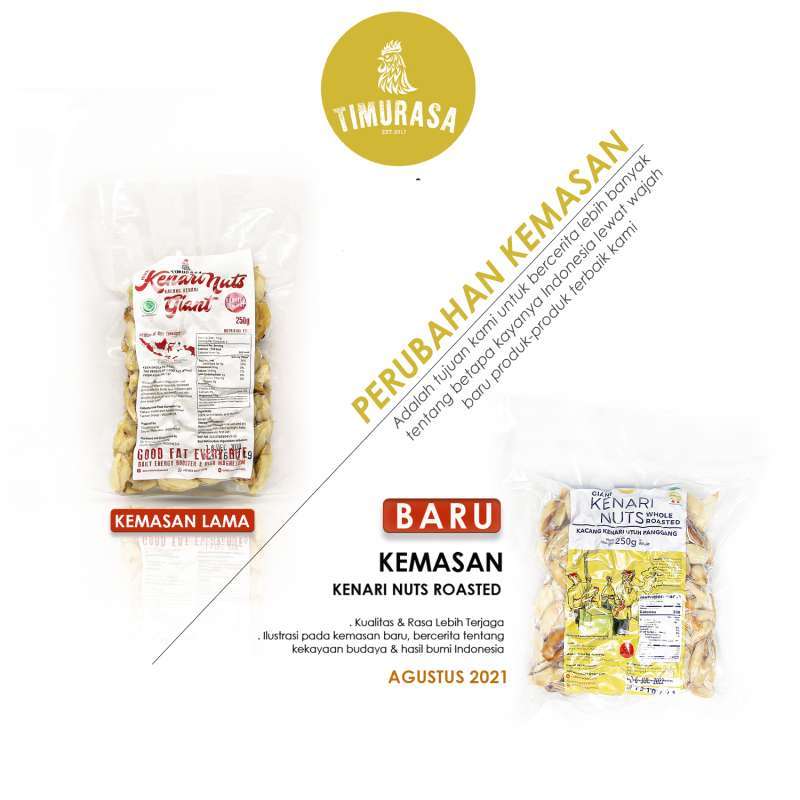 Jual Kacang Kenari Panggang Besar / Giant Kenari Nuts Roasted Timurasa ...