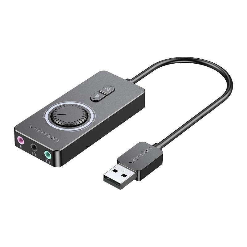 Jual Vention USB Sound Card External Stereo Sound Adapter w/ Volume ...