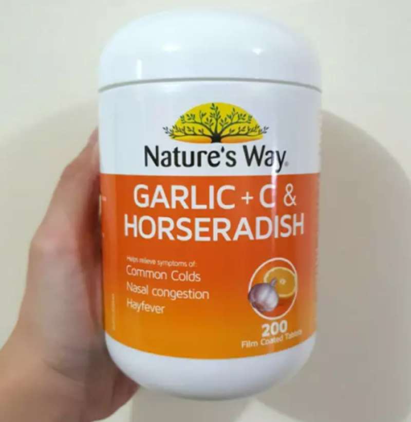 Promo Nature's Natures Nature Way Garlic + C & Horseradish 200 Tablets ...