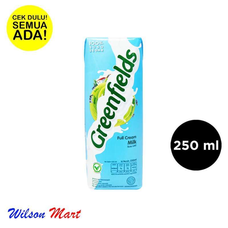 Jual Greenfields Full Cream Milk 250 Ml Susu Di Seller Wilson Mart - Angke, Kota Jakarta Barat ...