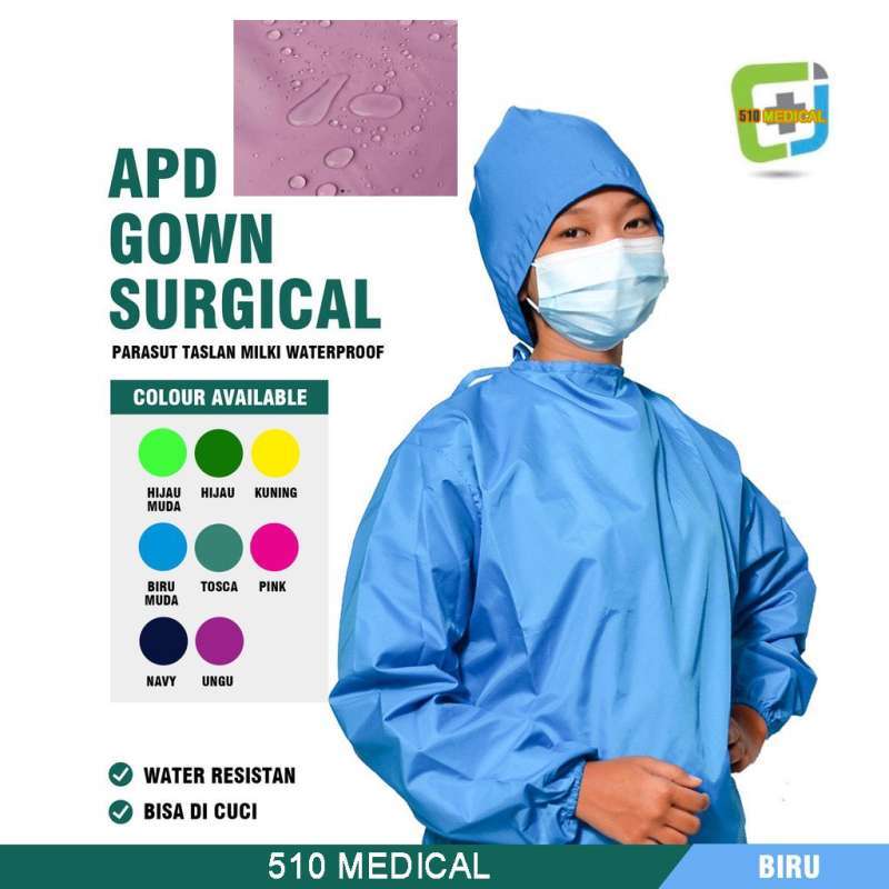 Jual APD GOWN SURGICAL JUBAH OPERASI GOWN PARASUT BAJU DOKTER APD ...
