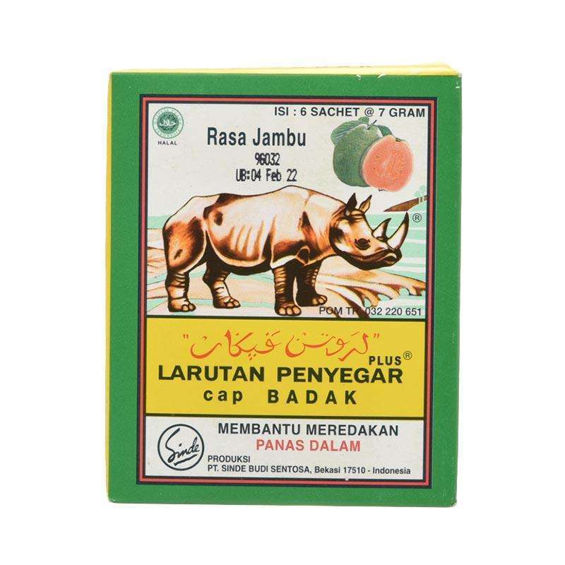 Jual Cap Badak Plus Jambu Larutan Penyegar [6 Sachet/7 G] Di Seller ...