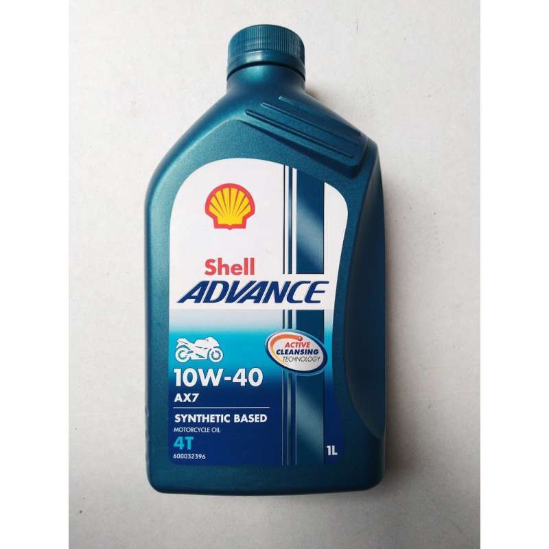 Promo SHELL Oli ADVANCE AX7 4T 1 L SAE 10W-40 ORIGINAL OLI SHELL for ...