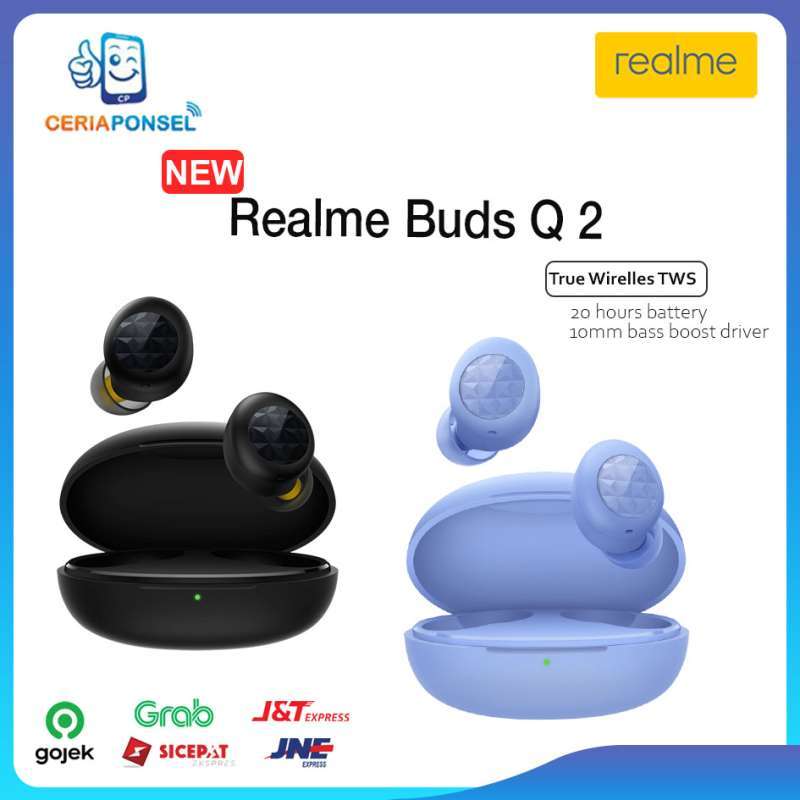 Jual Realme Buds Q2 True Wireless TWS [20 Hours Battery, 10mm Bass ...