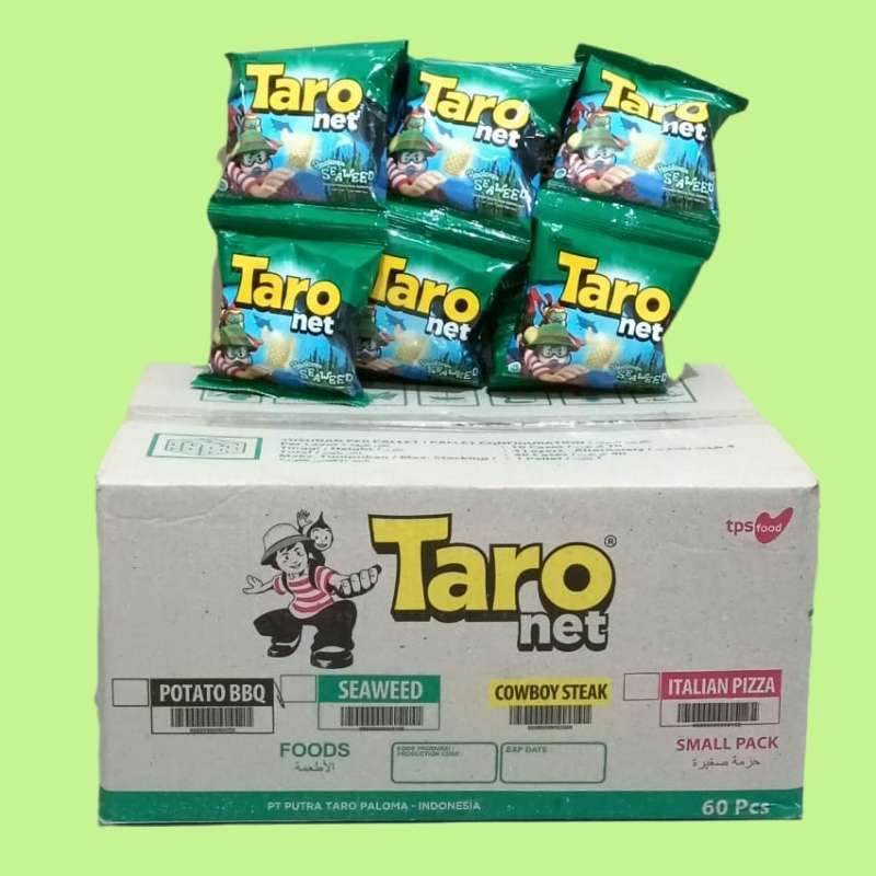 Jual Taro Net Potato Seaweed Snack [60 pcs/9 g] Halal di Seller Adhins ...