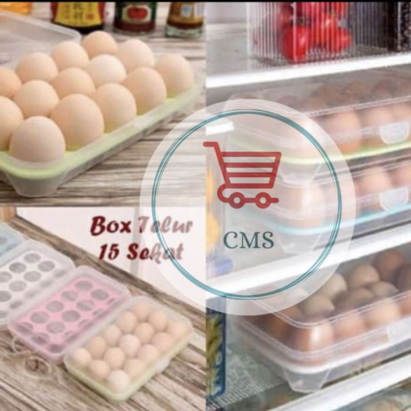 Jual Tempat Box Telur 15 Lubang Sekat - Kotak Dengan Sekat Khusus Telor ...