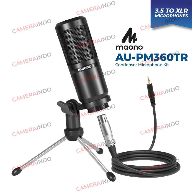 Jual Mic MAONO AU-PM360TR Condenser XLR plus stand kit Recording mic di Seller Cameraindo ...