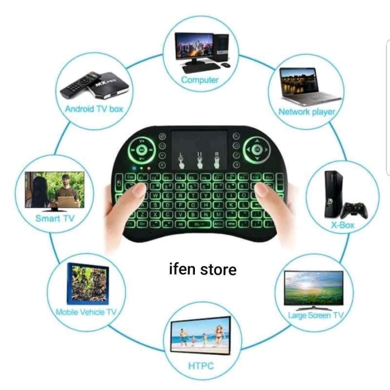 Jual Smart Keyboard Mini Led Wireless (for Smartphone/tv/pc/tablet ) Di ...