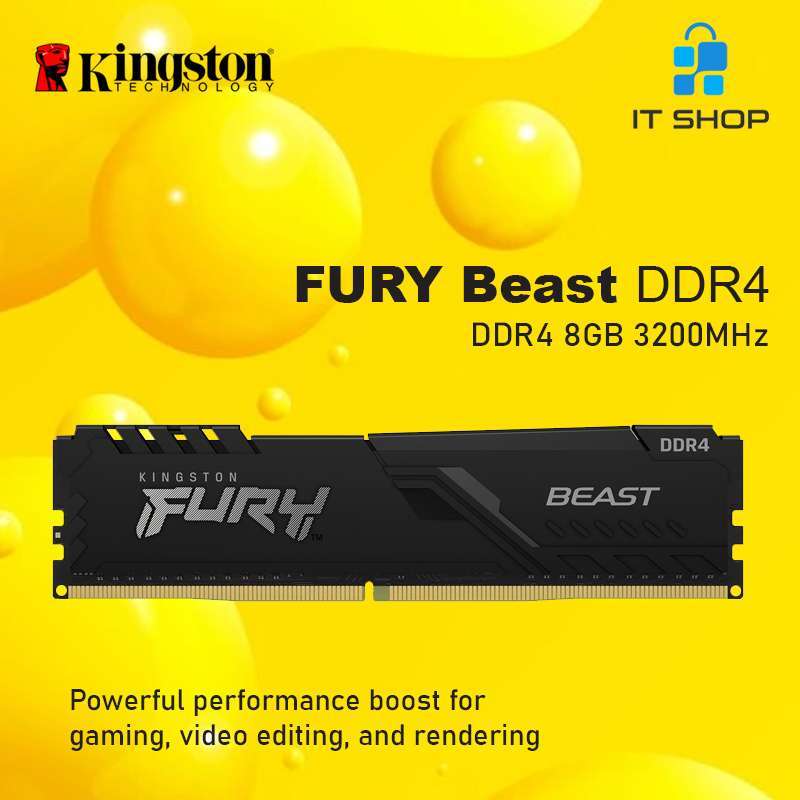 Jual Kingston Fury BEAST 8GB DDR4 - 3200MHz di Seller IT Shop Official Store - Mojo, Kota ...