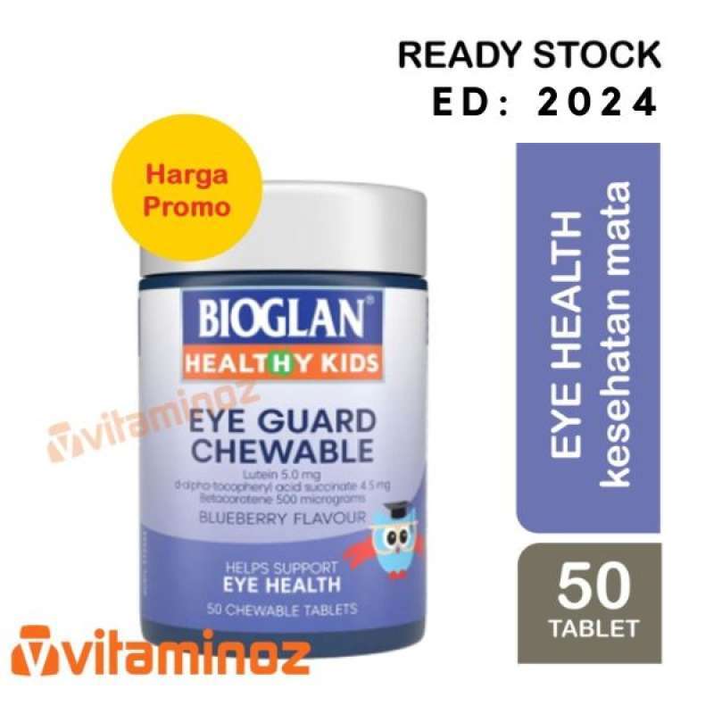 Promo Bioglan Kids Eye Guard Chewable Vitamin Anak - 50 Tablets Diskon ...