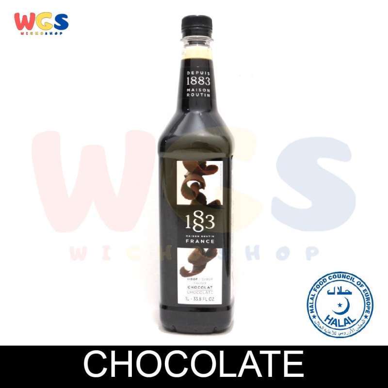 Jual Syrup 1883 Maison Routin France Chocolate Flavored 33.8 Fl Oz 1ltr ...