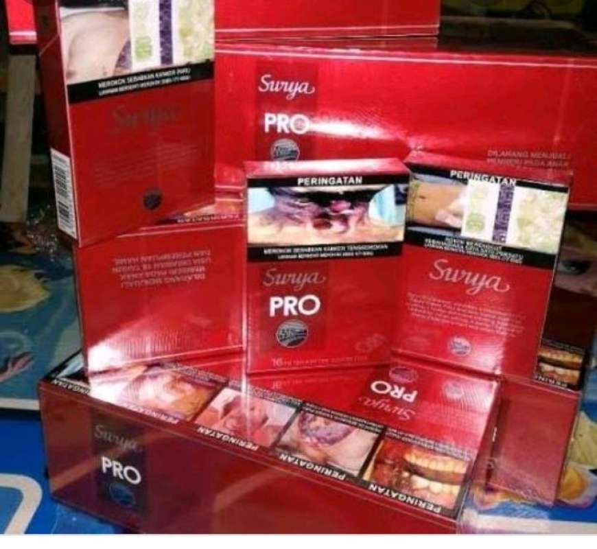 Jual Gudang Garam Surya Pro Mild Merah Rokok [16 Batang] 1 Slop 10 ...