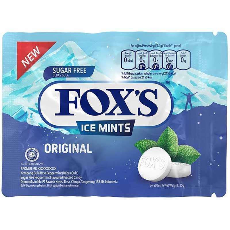 Jual Fox's Ice Mints Original 25g Di Seller Alfamart - Mayang Mangurai ...